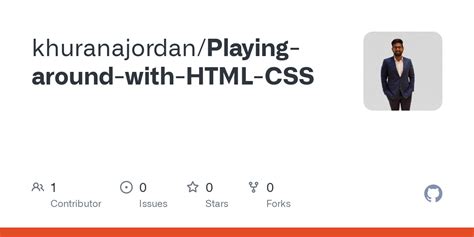 GitHub Khuranajordan Playing Around With HTML CSS