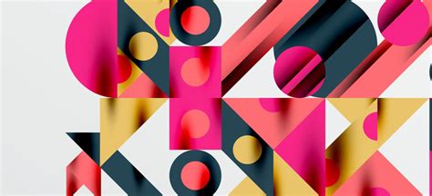 geometric neo patterns abstract background vector image