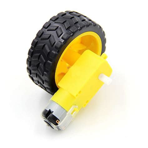 Kit Roda Motor Para Carro Inteligente Arduino Robotica Automacao
