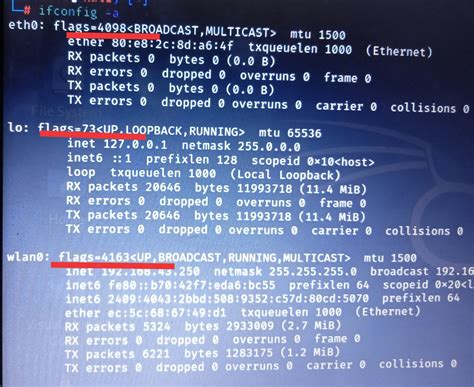 ifconfig command