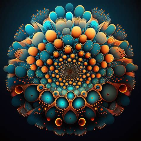 Generative Ai Abstract Geometry Pattern Background Stock Illustration