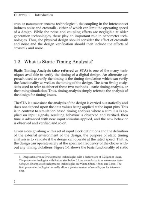 Vdoc Pub Static Timing Analysis For Nanometer Designs A Practical Approach Pdf