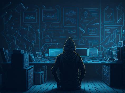 Hacking Related Background Premium Ai Generated Image