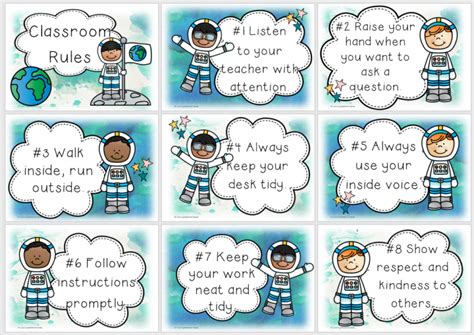 Space Classroom Rules My Klaskamer