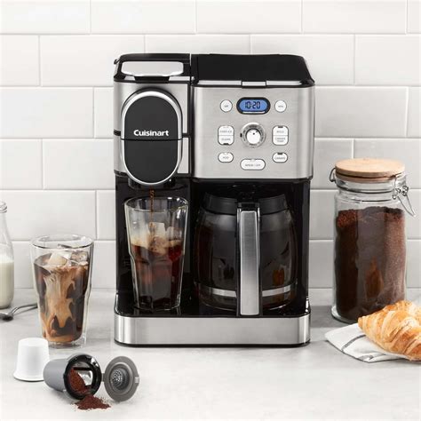 Cuisinart 12 Cup Coffee Maker With Single Serve Brewer Stainless
