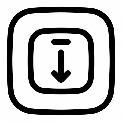 Download User Interface Ui Down Arrow Button Icon Download On Iconfinder