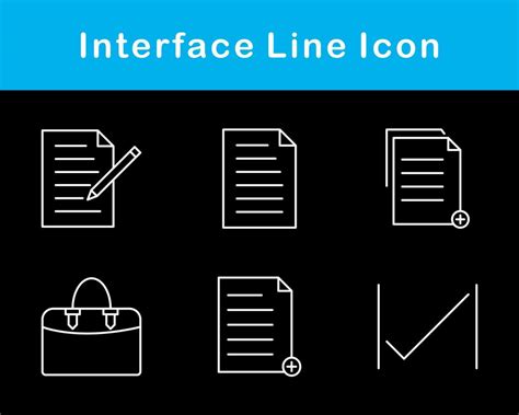 Interface Vector Icon Set 20651656 Vector Art At Vecteezy