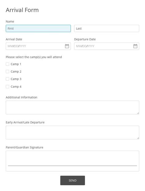 Free Computer Class Registration Form Template