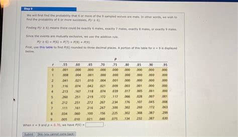 Solved Step 9 We Will First Find The Probability That 6 Or Chegg Com