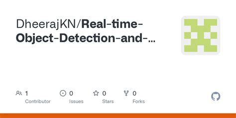 GitHub DheerajKN Real Time Object Detection And Classification