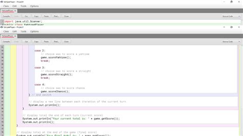 solved this is in java code that is shown is the yahtzee