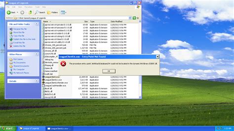 Error Running League Of Legends · Issue 133 · Shorthorn Projectone