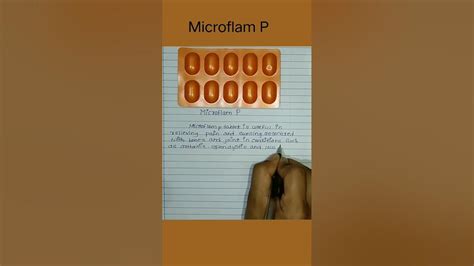 Microflam P Tablet Uses Youtubeshorts Medical Youtube