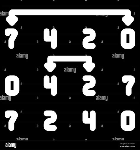 Selection Sort Algorithm Glyph Icon Vector Selection Sort Algorithm