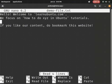 How To Edit Files In Ubuntu Command Line