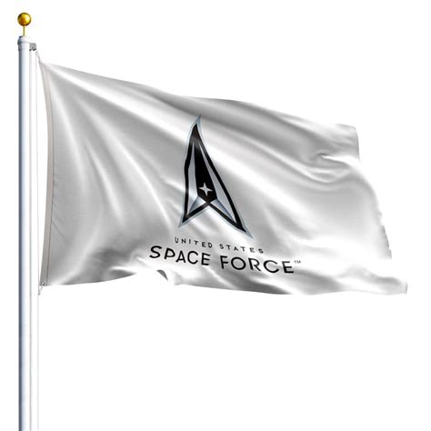 3 X 5 Space Force Flag White Nylon Eder Flag