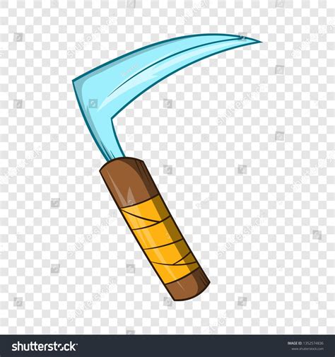 Kusarigama Ninja Weapon Icon Cartoon Style Stock Illustration