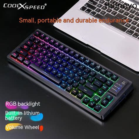 K186 Portable Wireless Keypad RGB Backlight Charging Quiet Mechanical Feel Small Shopee