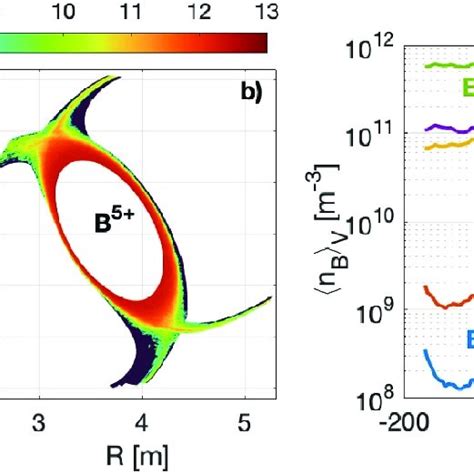 Poloidal Distribution Of The Density Of B Ions At The Toroidal