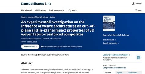 Dr Soumya Chowdhury On Linkedin Innovation 3dweaving 3dwovencomposites Materialscience…