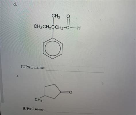 Solved Assign IUPAC names to the following aldehydes and | Chegg.com