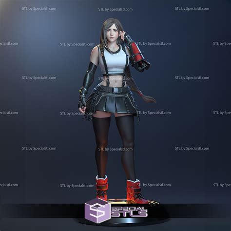 Tifa Lockhart Stand V3 3d Printing Model Final Fantasy 7 3d Model