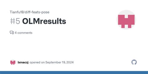 OLMresults Issue Tianfu Diff Feats Pose GitHub