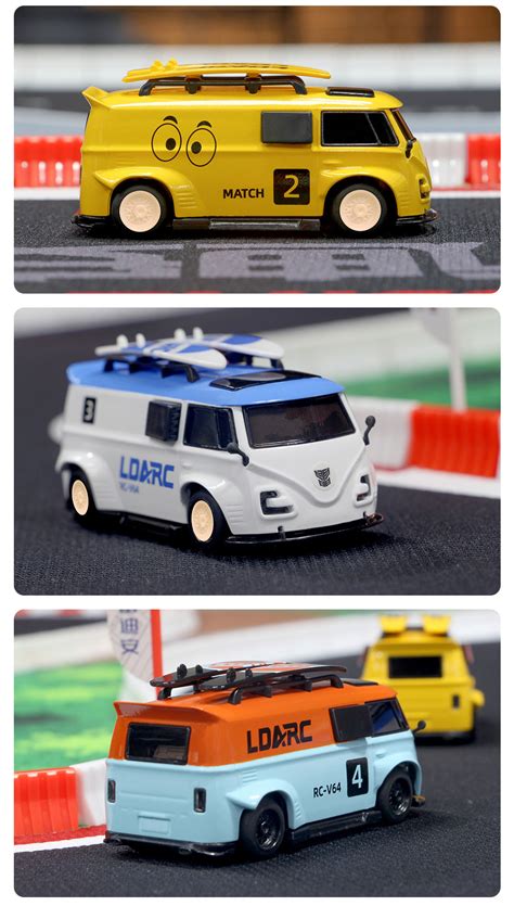 Ldarc V64 164 Rwd Race Van Rv Bus Mini Rc Car Full Proportional Remote