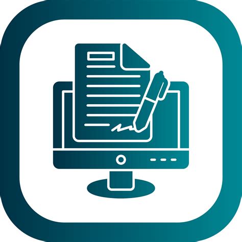 Digital Signature Vector Icon Design 25148129 Vector Art At Vecteezy