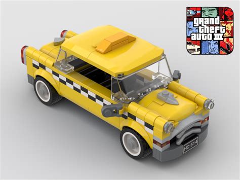 Lego Moc Vintage Cab From Gta3 By Symbioza Rebrickable Build With Lego