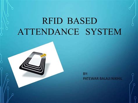 Rfid Based Attendance System Ppt
