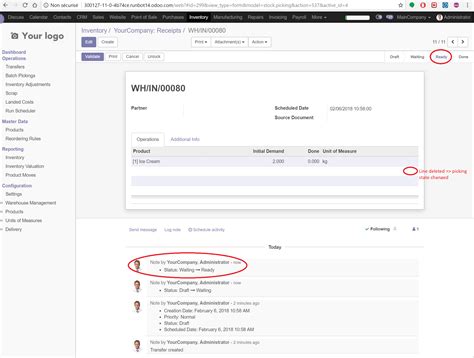Picking State Changes To Ready When Deleting A Stock Move Issue Odoo Odoo GitHub