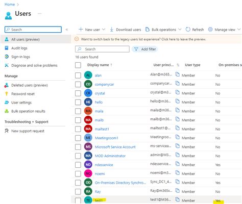 users enrolling devices with domainname user instead of azuread user