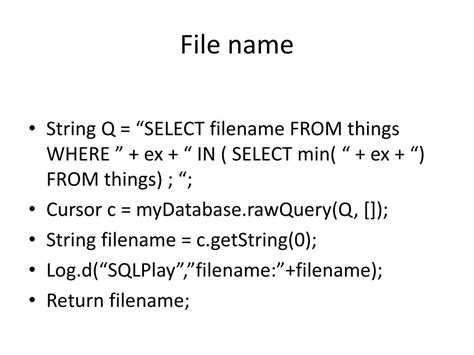 PPT SQLite PowerPoint Presentation Free Download ID 1111514