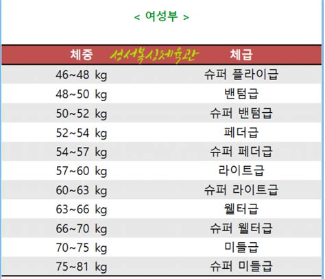 여자 복싱 체급표 스타크래프트 에펨코리아