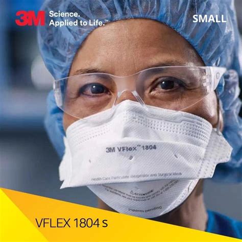 3m 1804s Vflex N95 Particulate Respirator Surgical Mask Small Size B Primis Medical