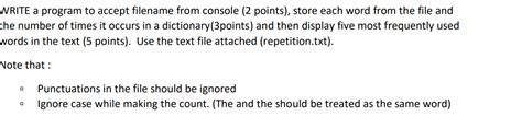 Solved Vrite A Program To Accept Filename From Console 2