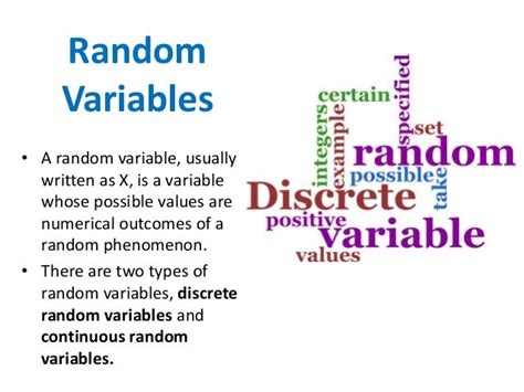 Discrete And Continuous Random Variables