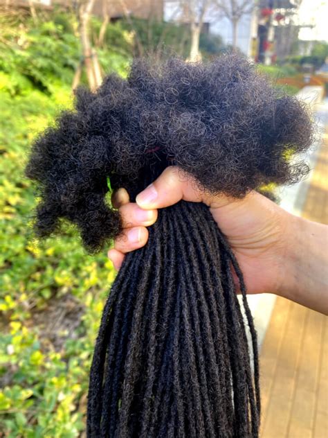 Handmade 100 Human Hair Natural Black Mirco Loc Extensions Loce Pl
