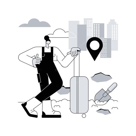 Premium Vector Rural Migration Abstract Concept Vector Illustration