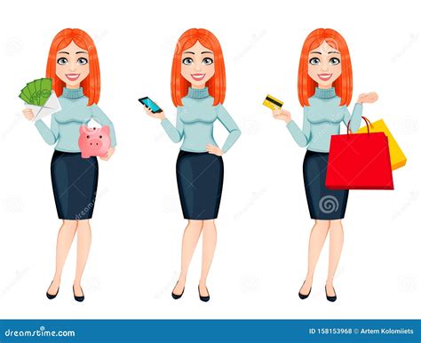 Beautiful Redhead Girl Hand Gesture Is Symbol Of Victory Or Peace Pop