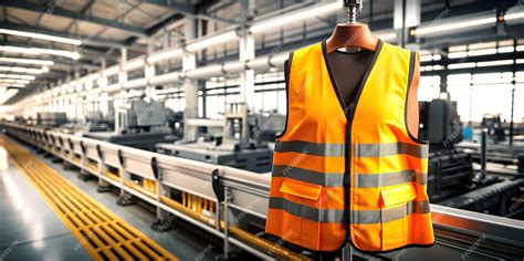 3d Icon As Safety Vest And Assembly Line Concept As A Safety Vest