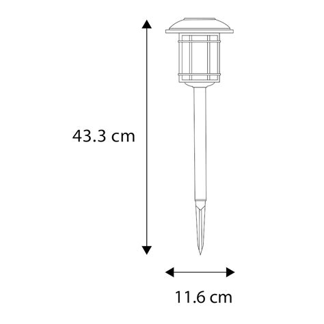 LÁmpara De Estaca Solar Mate 1 Luz CÁlida 6 Piezas The Home Depot