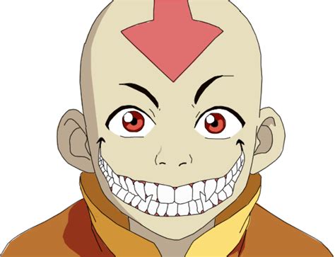 Download Aang Creepy Smile Illustration
