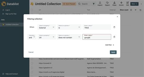 Extracy All Urls From A Webpage Datablist