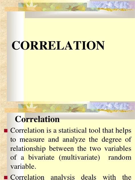 Correlation 1 Pdf Correlation And Dependence Regression Analysis