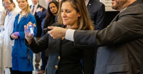 deputy pm chrystia freeland tours acceleration consortium