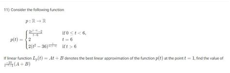 solved 11 consider the following function p r→r