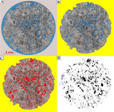 Image Processing Workflow Used For The Pore Size Calculations A Scan