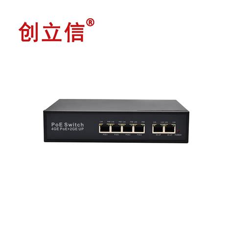 Ai การป้องกันแสง Gigabit 4 Port 2 Gigabit Online Poe Network Switch